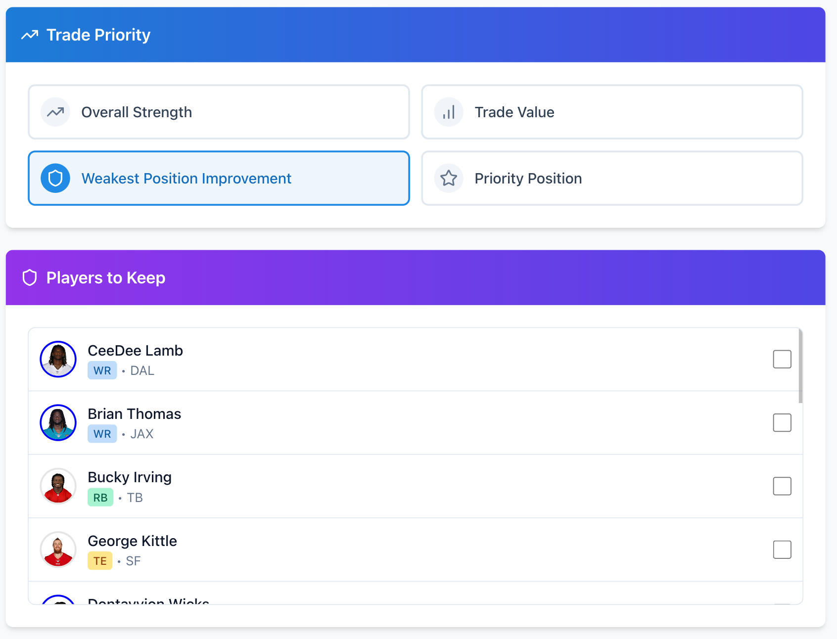 The Trade Scouter | Fantasy Football Trade Calculator | Trade Generator